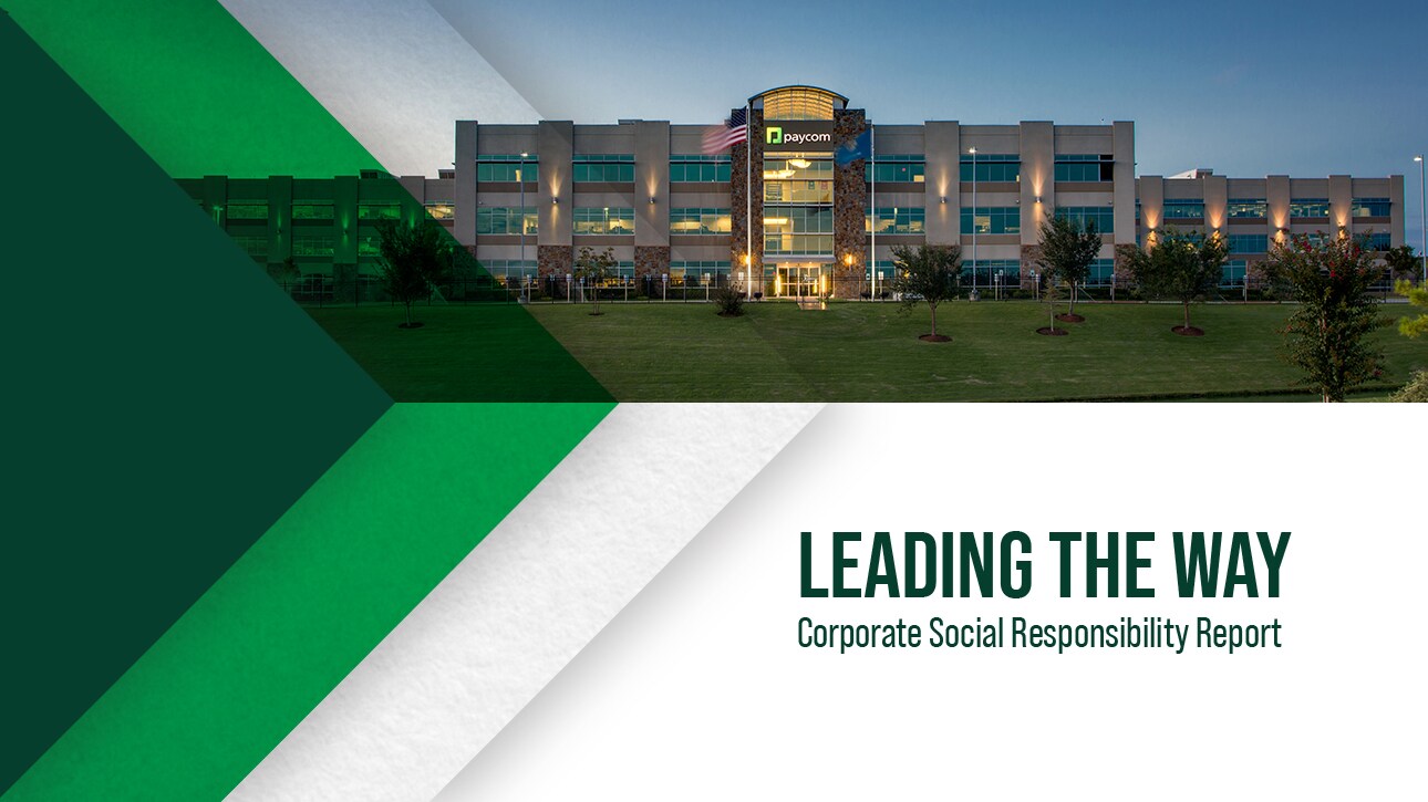 Corporate Social Responsibility Report | Paycom