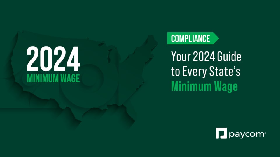 Minimum Wage Rate in the US by State (2024) | Paycom Blog