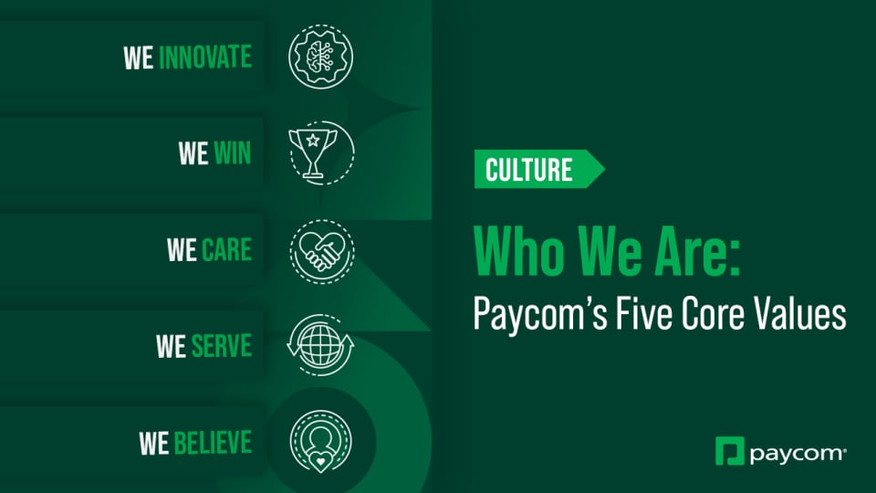 Who We Are: Our 5 Core Values | Paycom Careers