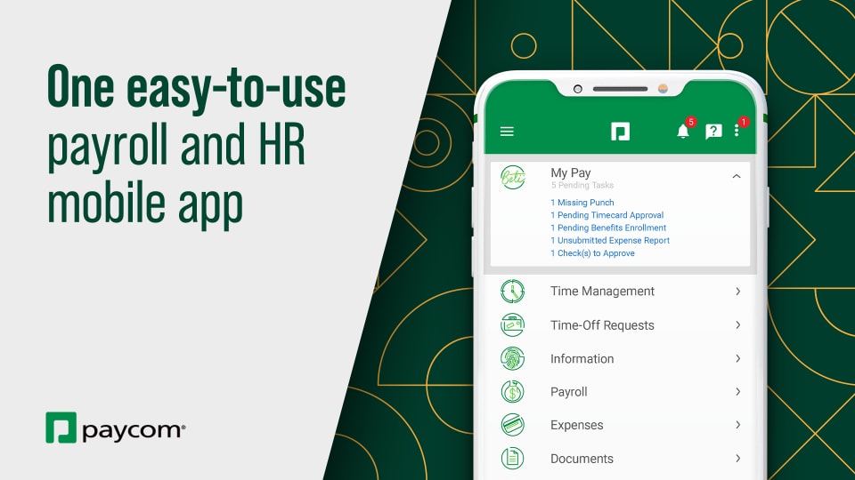 Payroll And Hr Mobile App Paycoms Mobile App