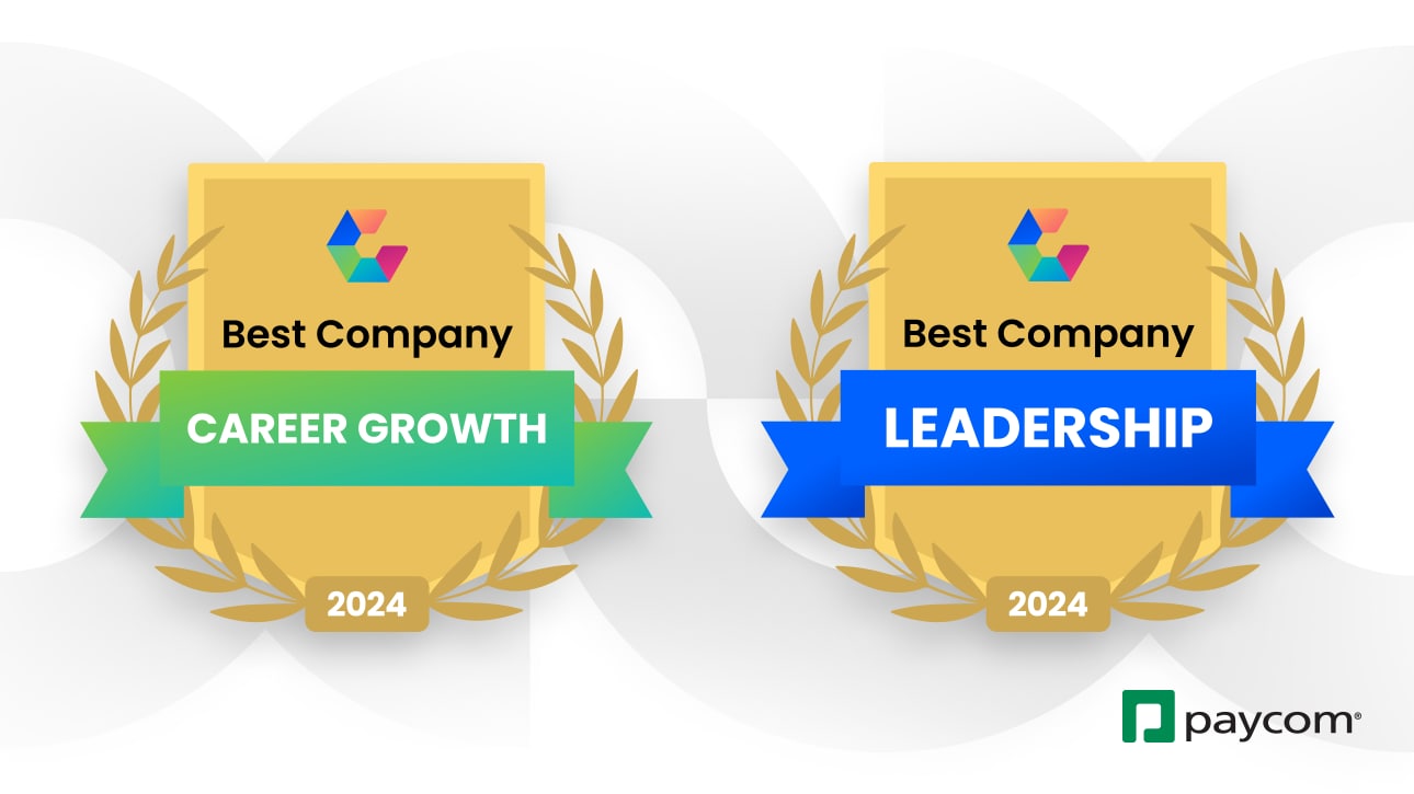 Paycom recognized for Best Career Growth and Best Leadership Teams by Comparably | Paycom Blog