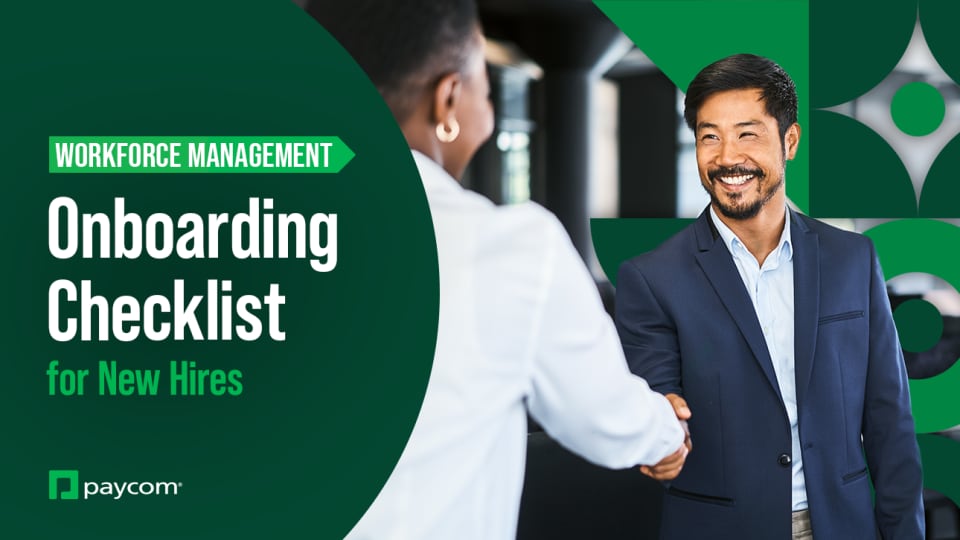 Onboarding Checklist for New Hires | Paycom Blog