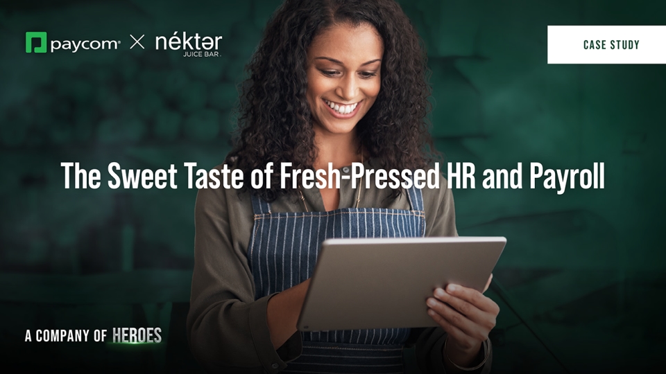 A Fresh Approach to HR and Payroll | Nekter | Paycom