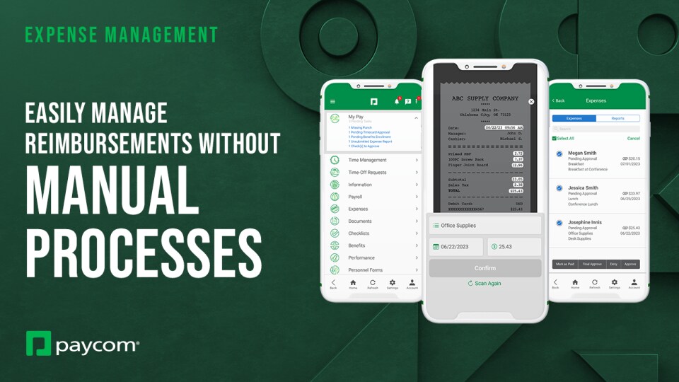 Expense Reports Software | Expense Tracking Software | Paycom