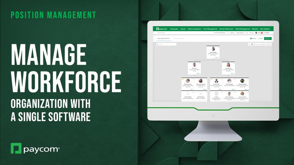 Position Management Software | HR Position Management | Paycom
