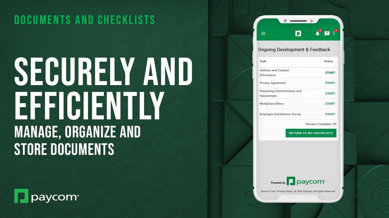 Document Management Software | HR Document Management | Paycom