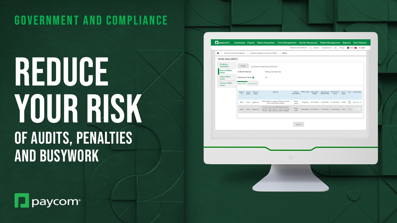 HR Compliance Software | Compliance Reporting Software | Paycom