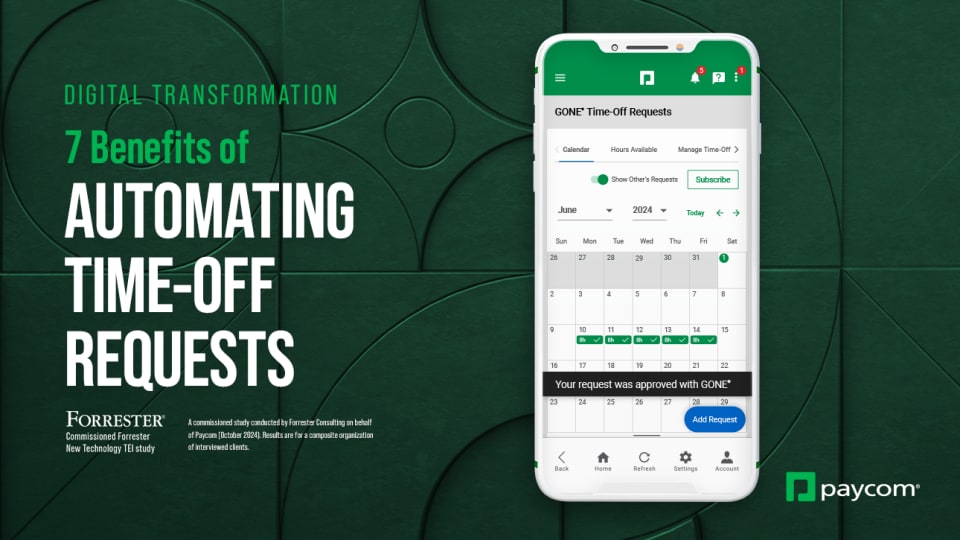7 Benefits of Automating Time-Off and Leave Requests | Paycom Blog