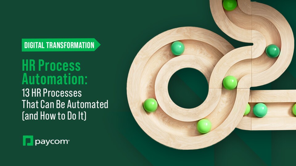 HR Process Automation: How to Automate HR Processes | Paycom Blog