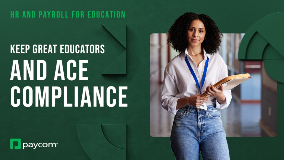 Payroll Software for Education | HR System for Schools | Paycom