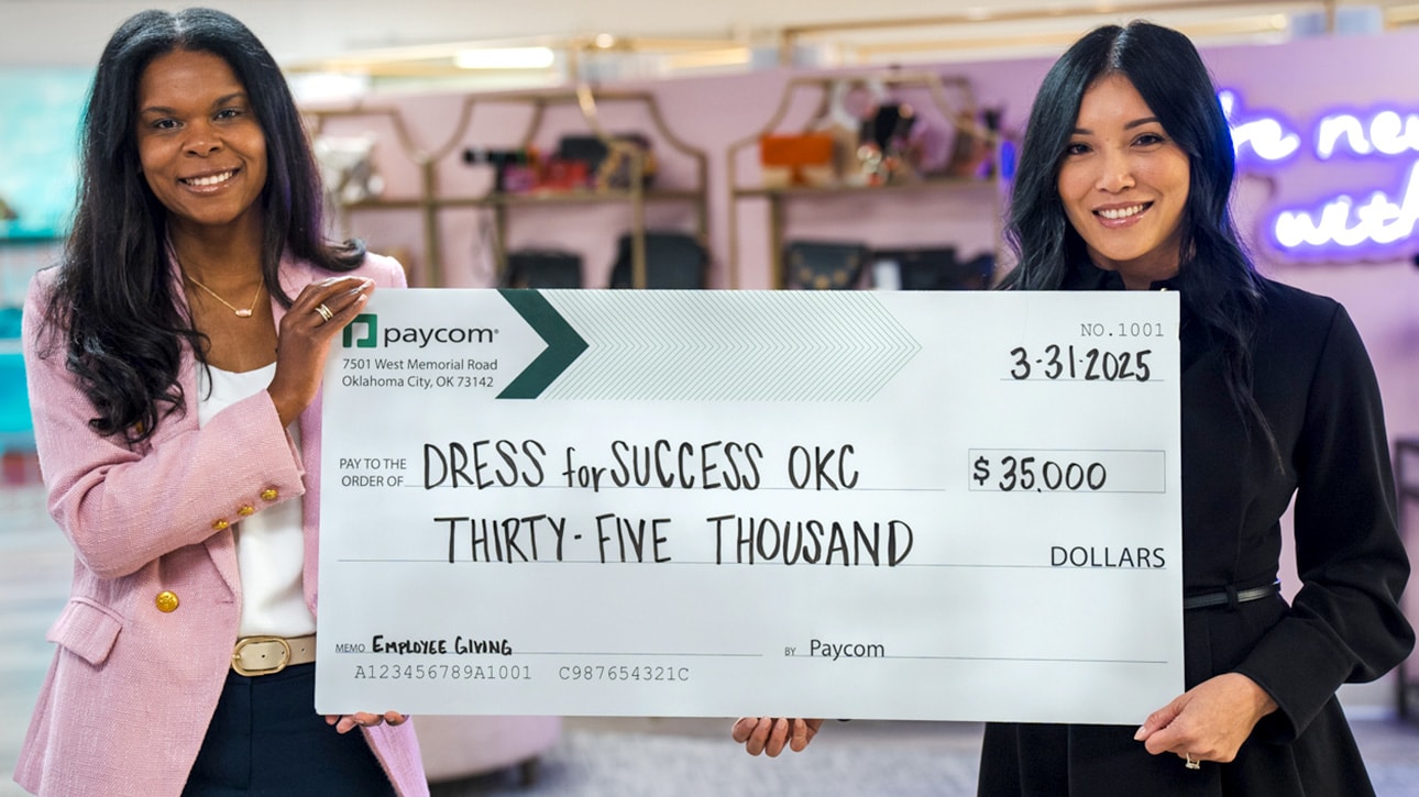 Paycom employees help women access professional attire, career resources with $35,000 donation ...