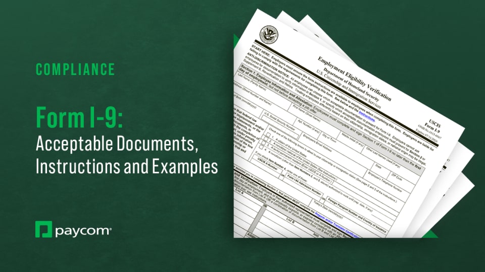 What Is Form I-9? Acceptable Documents, Instructions and Examples ...
