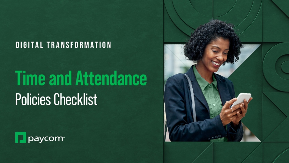 Time and Attendance Policies Checklist | Paycom