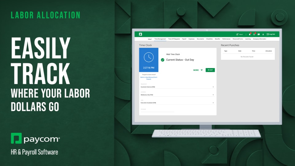 Labor Allocation Software | Staff & Labor Allocation System | Paycom