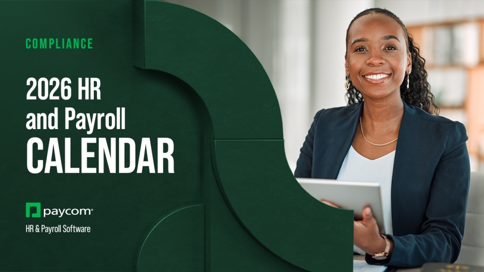 2026 Payroll Calendar | Important HR Dates | Paycom
